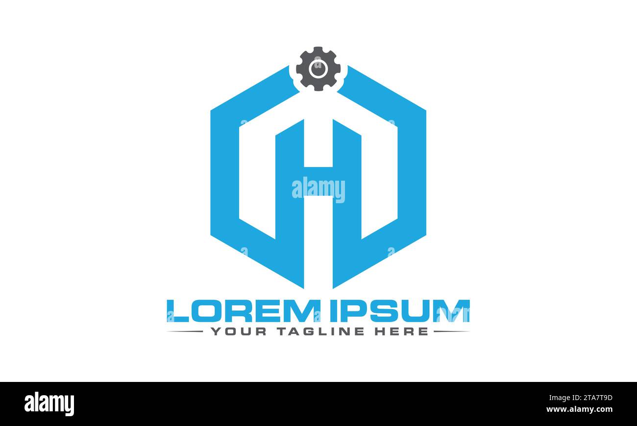 H Logo Design Unique and Professional Logo Design Stock Vector Image ...