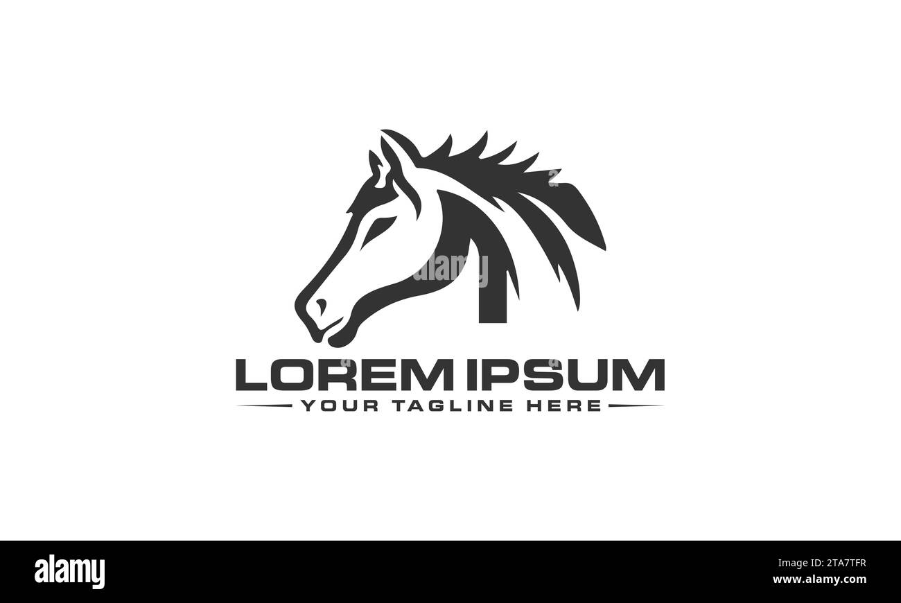 Horse Logo Design Unique and Professional Logo Design Stock Vector ...