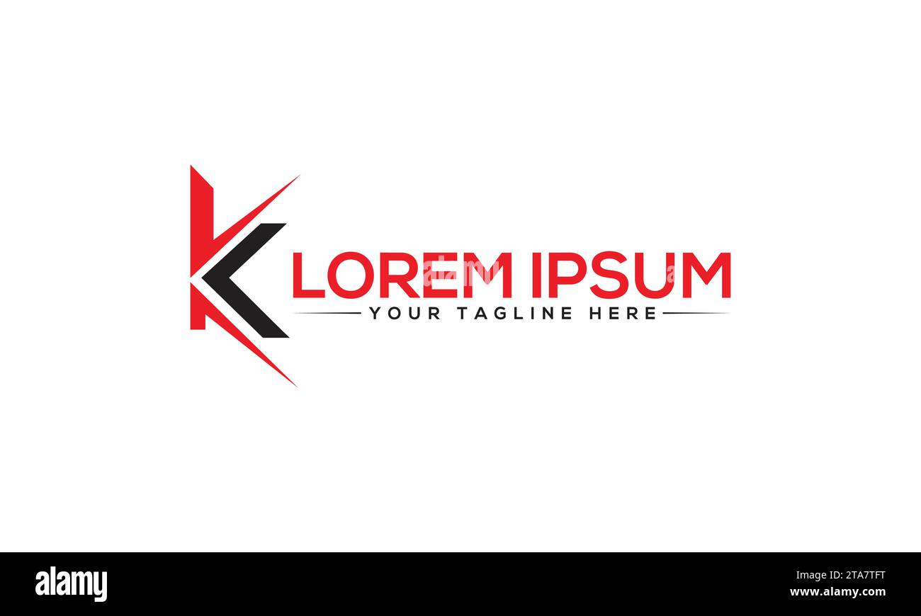 K Logo design Unique and Modern Logo Design Stock Vector Image & Art ...