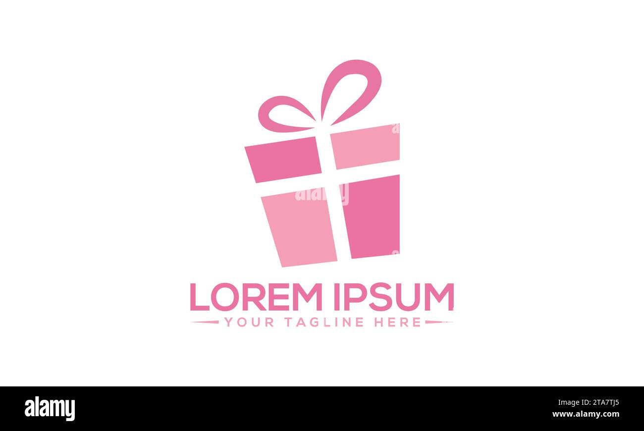 Gift Box Logo Design Unique and Modern Logo Design Stock Vector Image ...