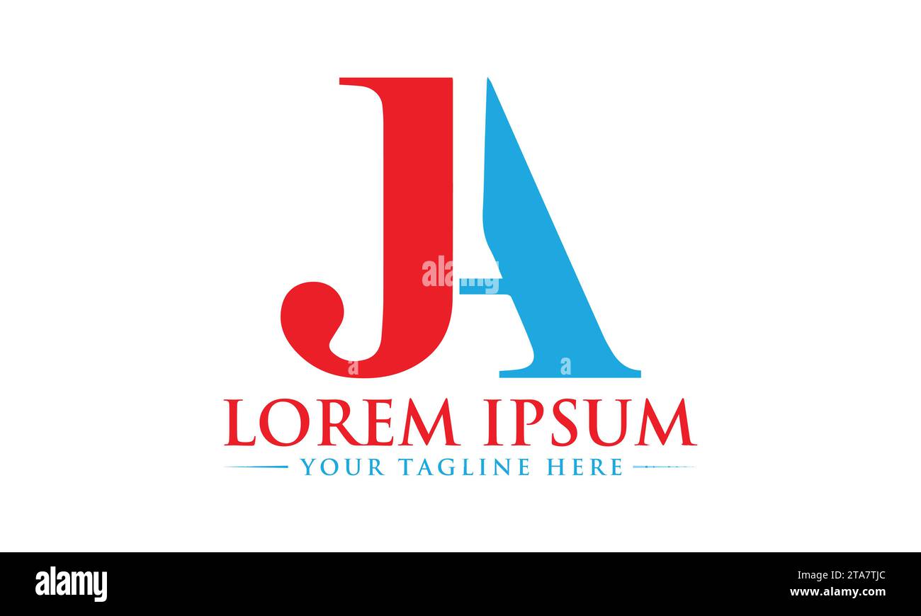 JA Logo Design Unique and Creative Logo Design Stock Vector Image & Art ...