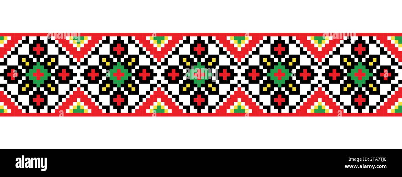 Ukrainian embroidery pattern for textile, fabric, cloth. Vector ...