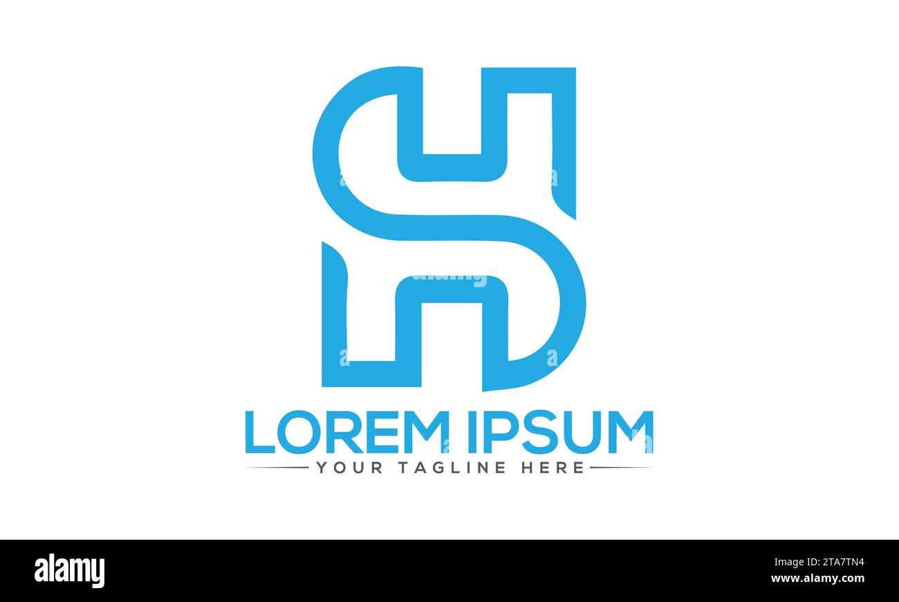 Hs modern logo Cut Out Stock Images & Pictures - Alamy