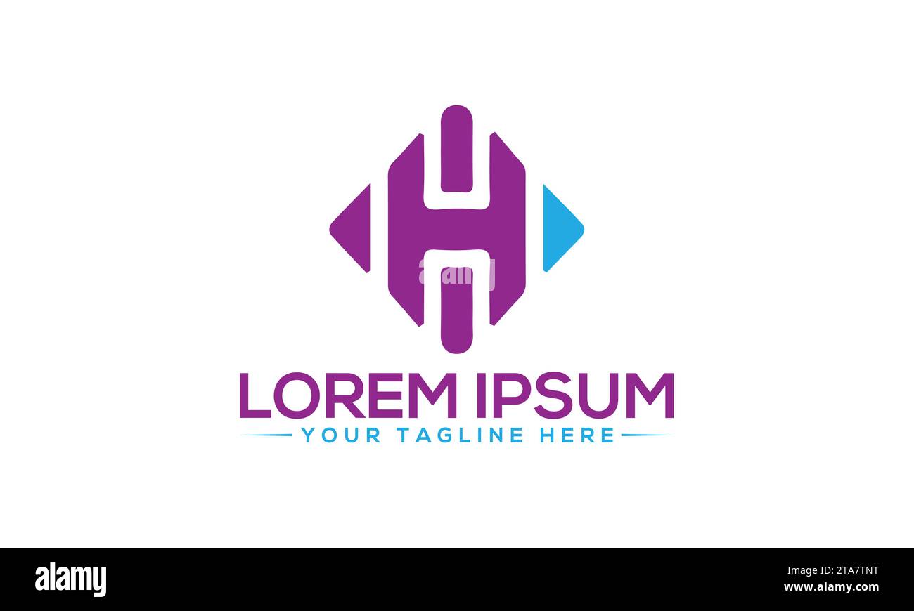 H Logo Design Unique Logo Design Stock Vector Image & Art - Alamy