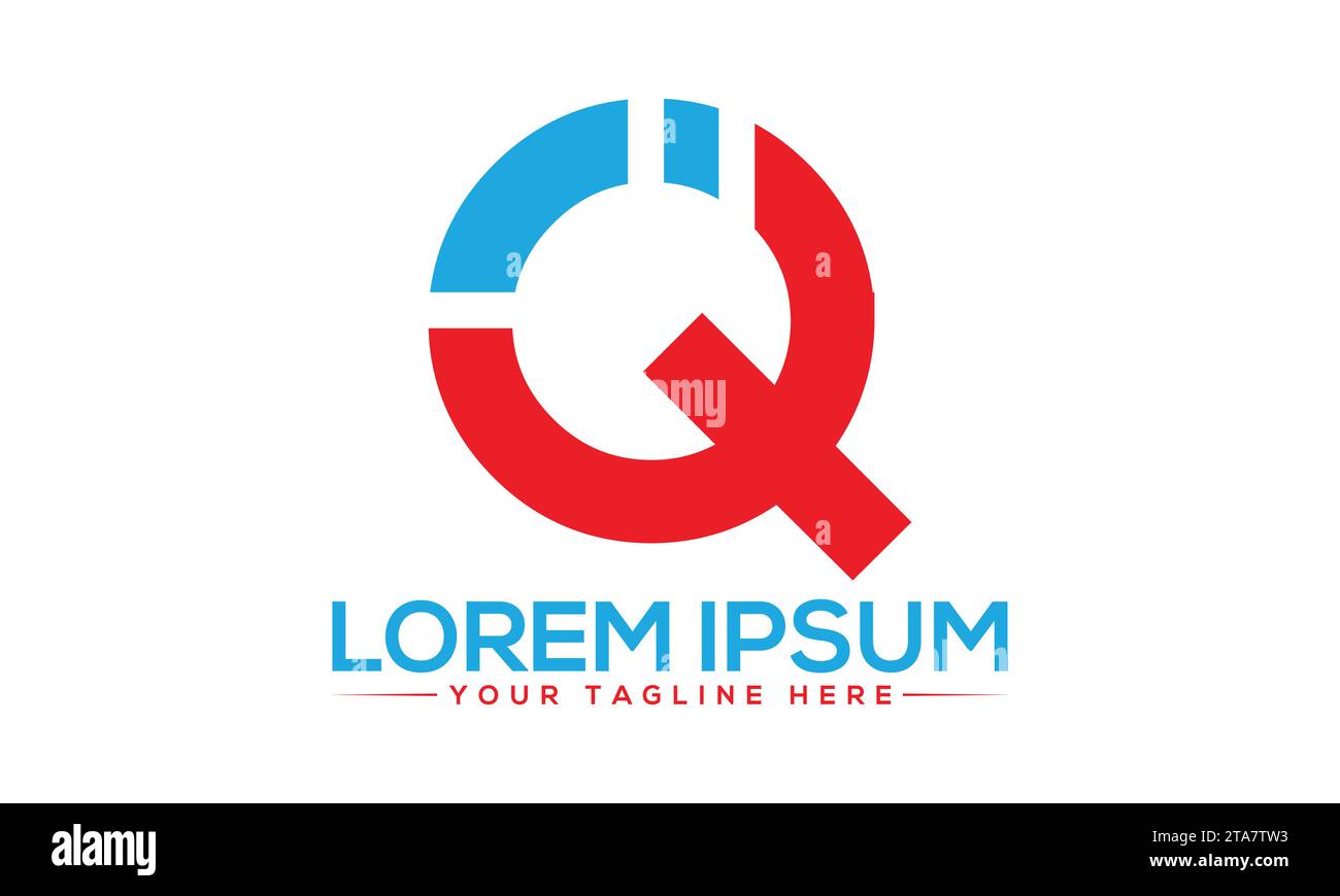 iq Logo design Unique and Professional Logo Design Stock Vector Image ...