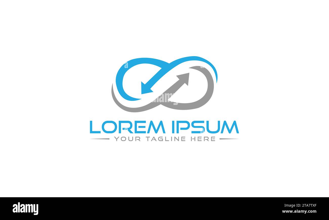 Infinite Logo Design Unique Logo Design Stock Vector Image & Art - Alamy