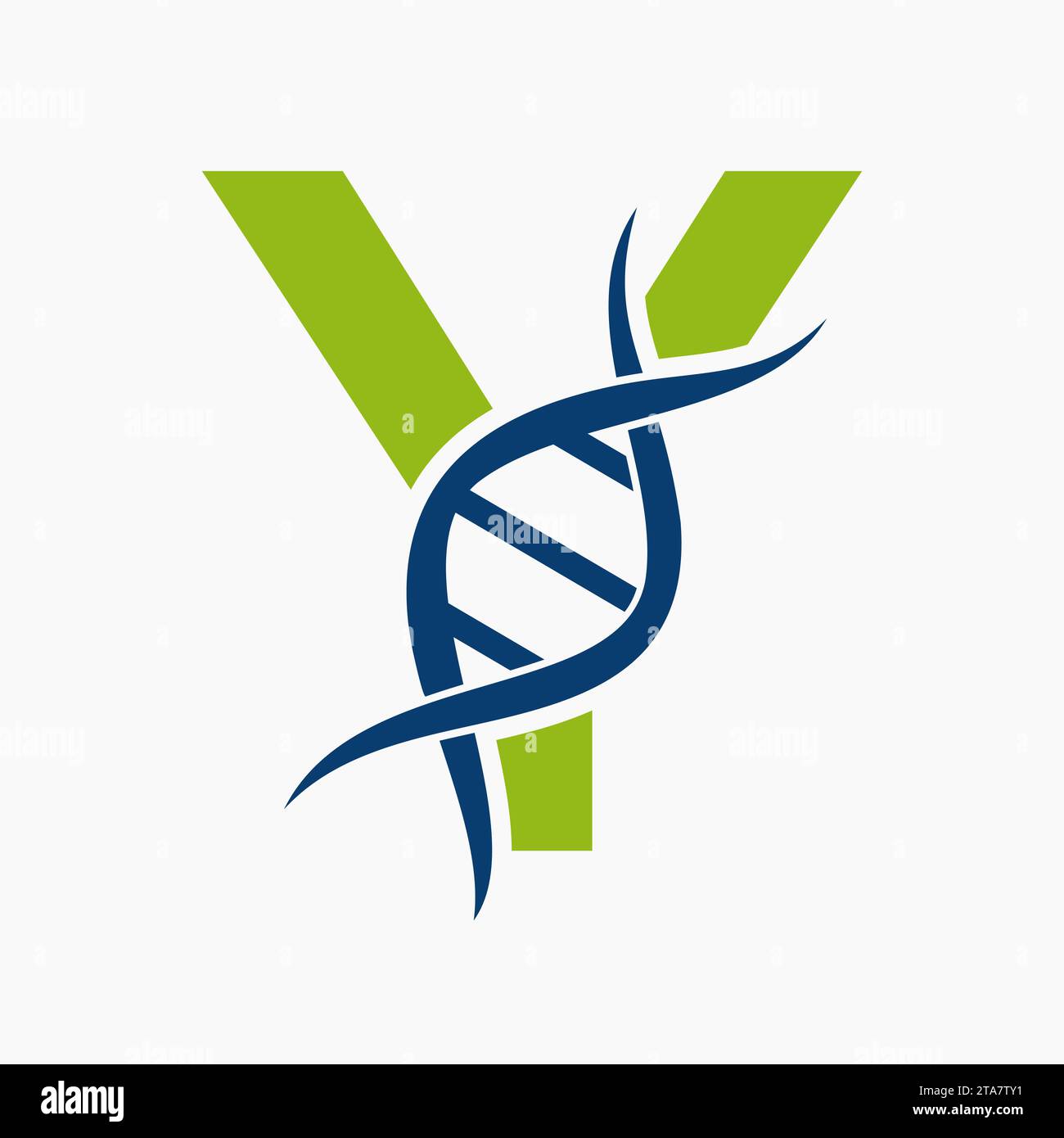 Dna Logo On Letter Y, Genetics Logotype, Medicine Symbol Stock Vector ...