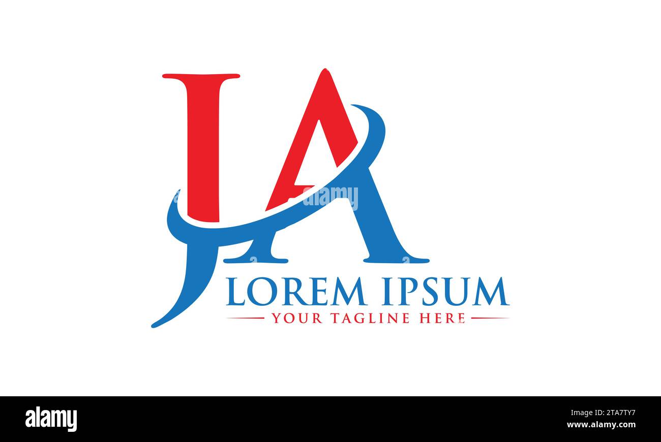 JA Logo Design Unique and Creative Logo Design Stock Vector Image & Art ...