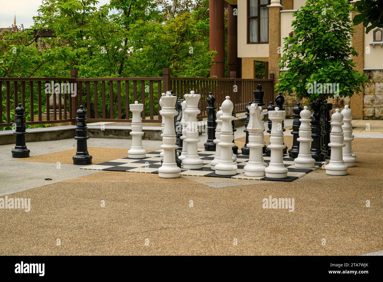 A large, super sized chess set Stock Photo - Alamy