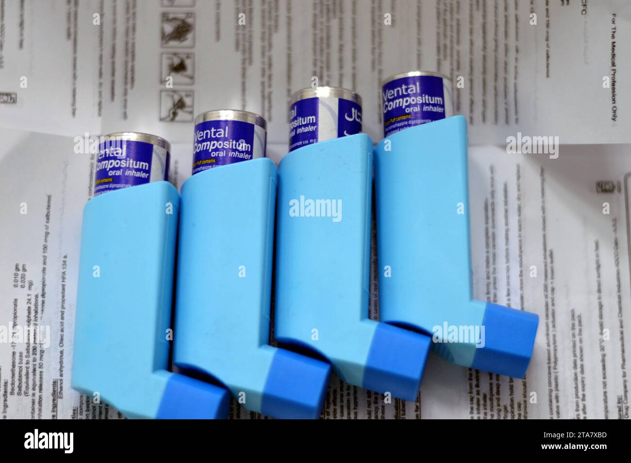 Cairo, Egypt, November 16 2023: Vental Compositum Oral Inhaler 200 ...