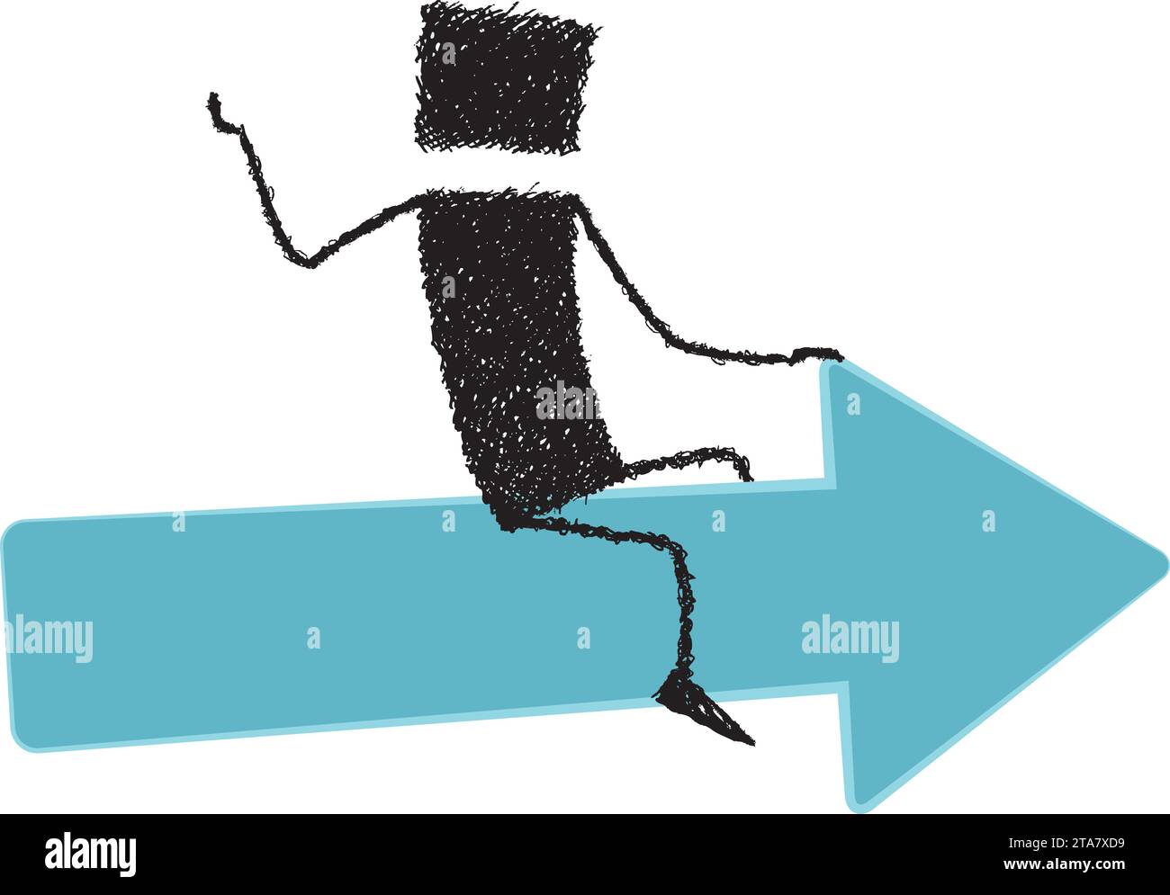 Sitting stick figure hi-res stock photography and images - Alamy