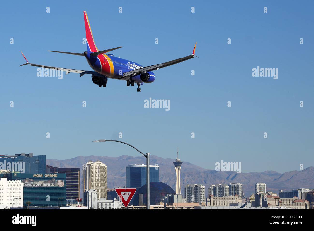 A Southwest Airlines Boeing 737 MAX 8 (twin-jet) (B38M)airplane ...