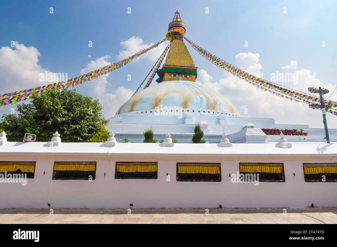 UNESCO World heritage Boudhanath Stupa aka Bouddha in Kathmandu, Nepal ...