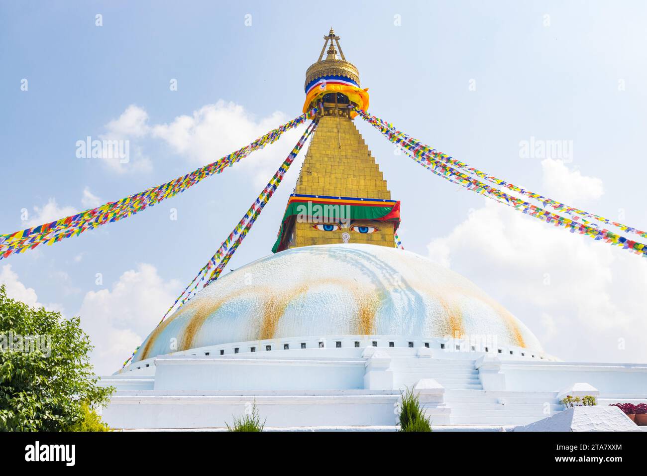 UNESCO World heritage Boudhanath Stupa aka Bouddha in Kathmandu, Nepal ...