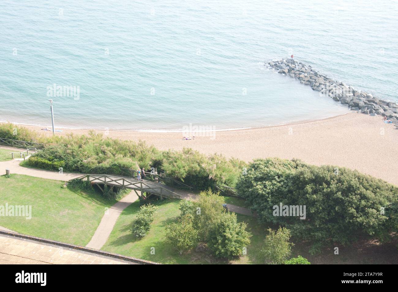 View over The Bay, Folkestone, Kent, UK Stock Photo - Alamy