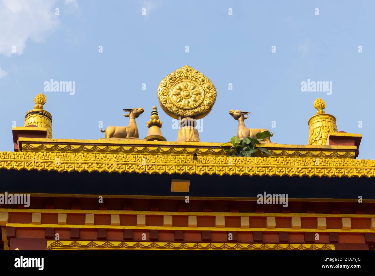 A monastery gumba in UNESCO World heritage Boudhanath Stupa aka Bouddha ...