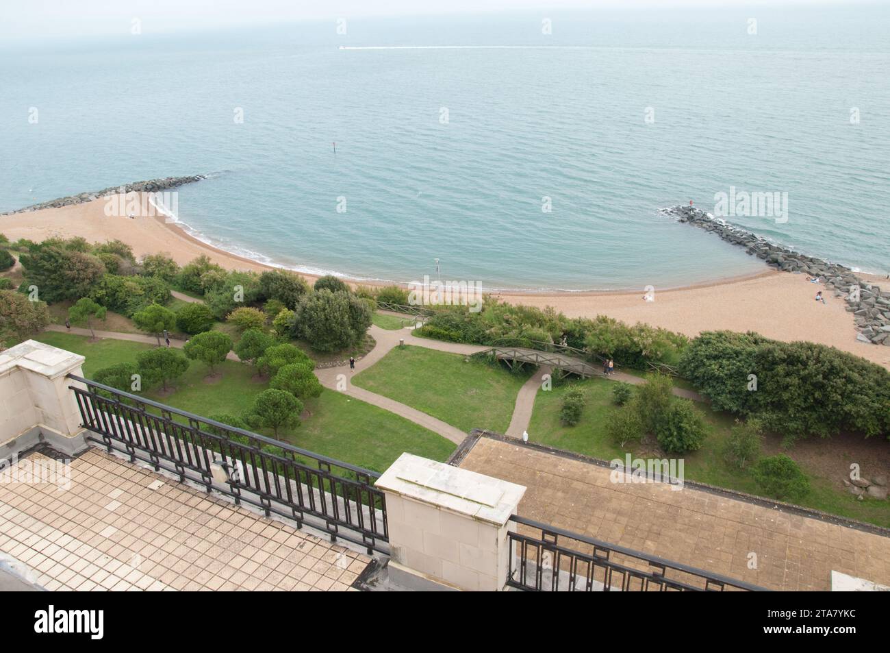 View over The Bay, Folkestone, Kent, UK Stock Photo - Alamy