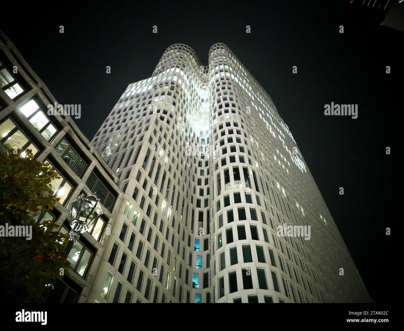 Berlin, Germany. 27th Nov, 2023. The Upper West high-rise building with the German headquarters ...