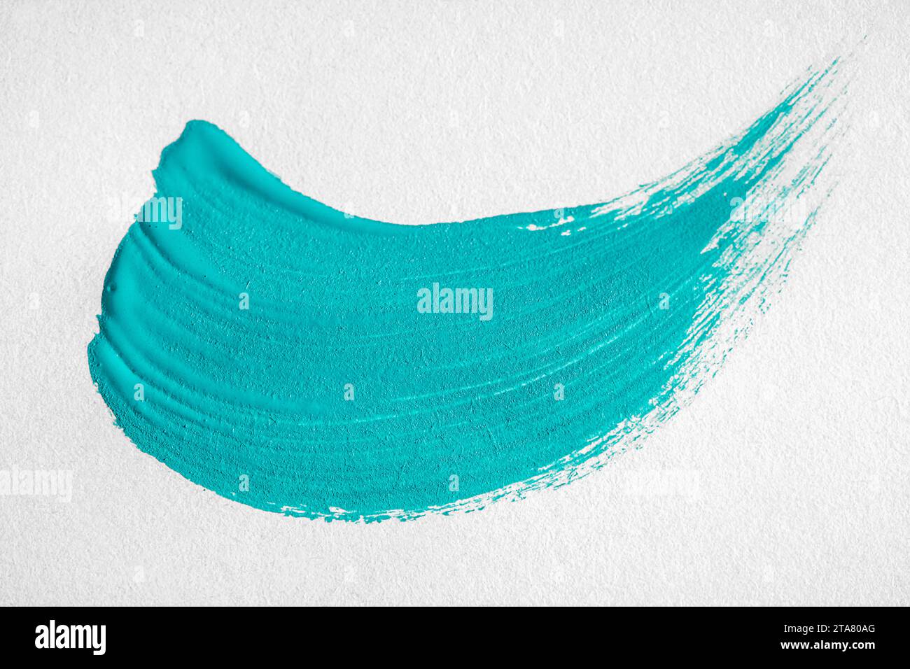 aruba blue, sea wave, turquoise background painted on a white ...