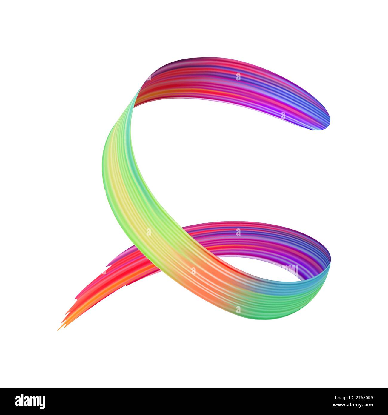 3d Brushstroke gradient texture brush Stock Vector Image & Art - Alamy