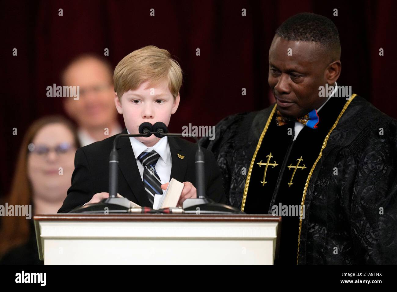 Plains, United States. 29th Nov, 2023. Great grandchild Charles Jeffrey ...