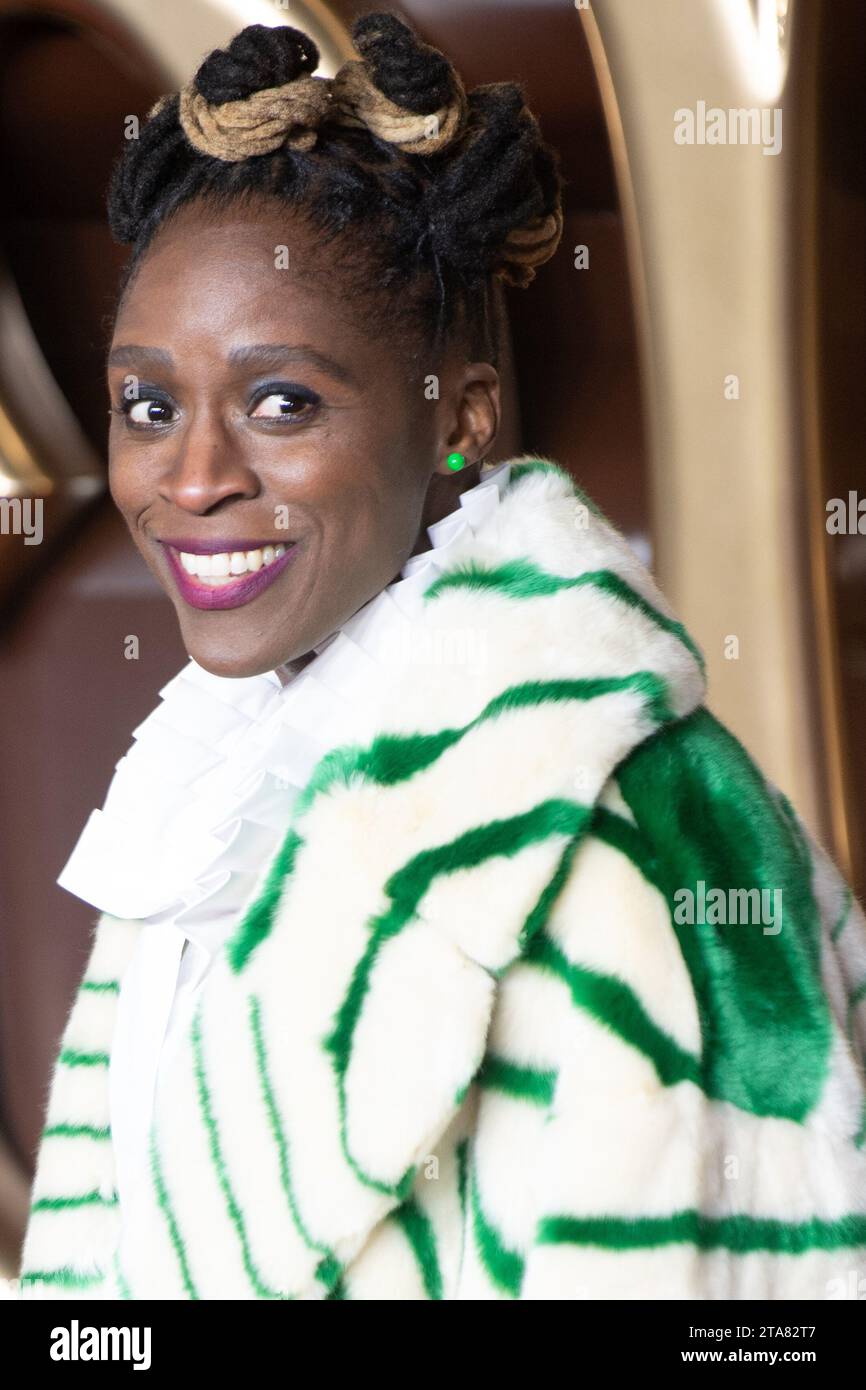 London, UK. 28 Nov, 2023. Pictured: Sharon Duncan-Brewster attends The World Premiere of 'Wonka ...