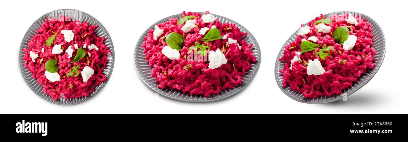 Pasta with Beet Sauce, Vegetarian Beetroot Pasta, Pink Pesto, Tasty ...