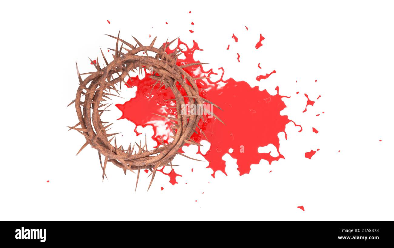 The Crown of Thorns of Our Lord Jesus Christ - 3D Illustration Stock ...
