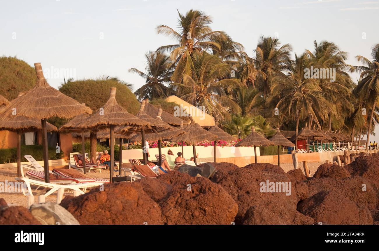 At the beach, Saly-Portudal, Petite Côte of Senegal, Senegal. Beach ...