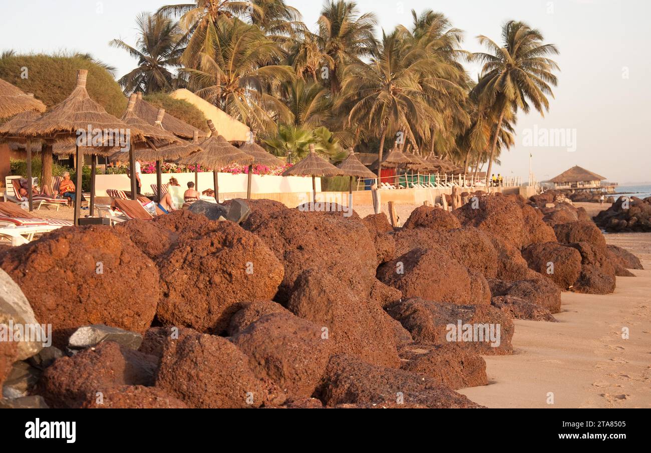 At the beach, Saly-Portudal, Petite Côte of Senegal, Senegal. Beach ...
