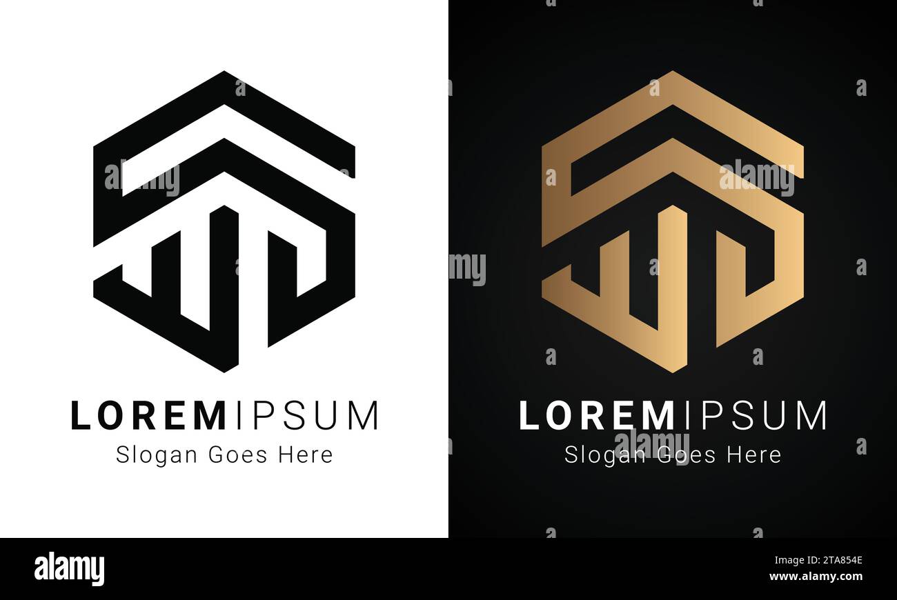 Sw logo design hi-res stock photography and images - Alamy