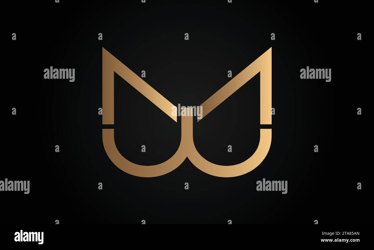 Bold w monogram logo hi-res stock photography and images - Alamy