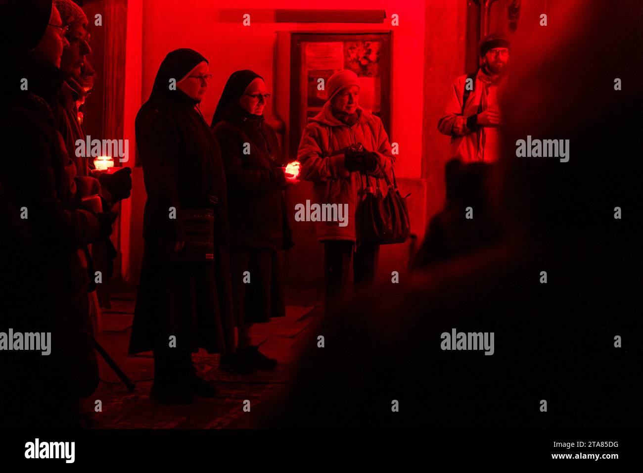 Pilsen, Czech Republic. 29th Nov, 2023. Prayer procession from St ...