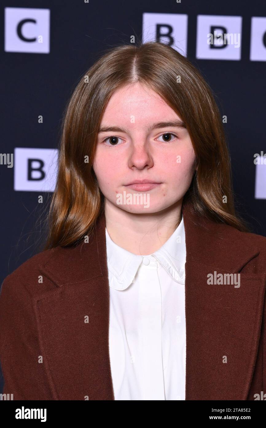 London, UK. 29 November 2023. Dodger cast member Ellie-May Sheridan ...