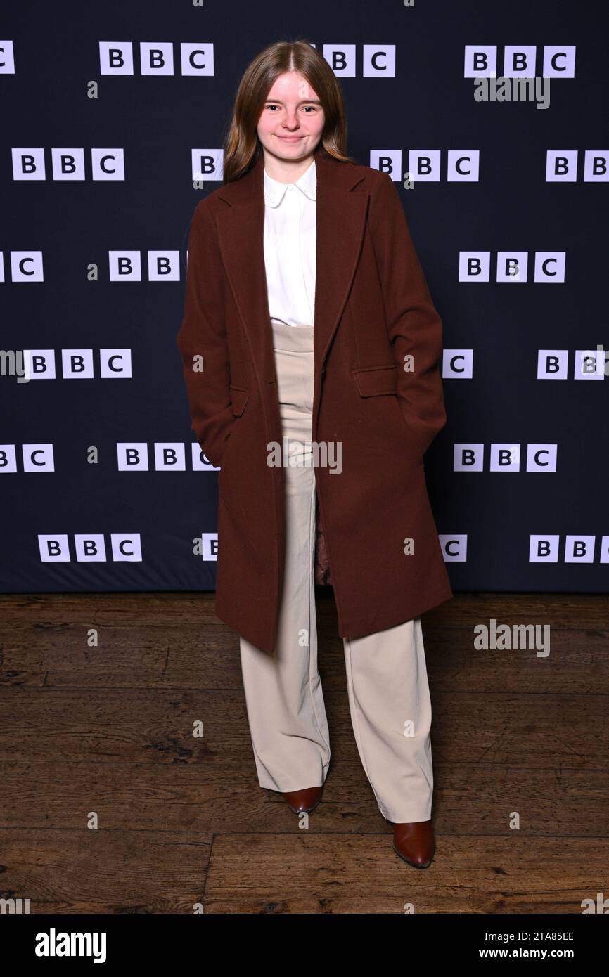 London Uk 29 November 2023 Dodger Cast Member Ellie May Sheridan