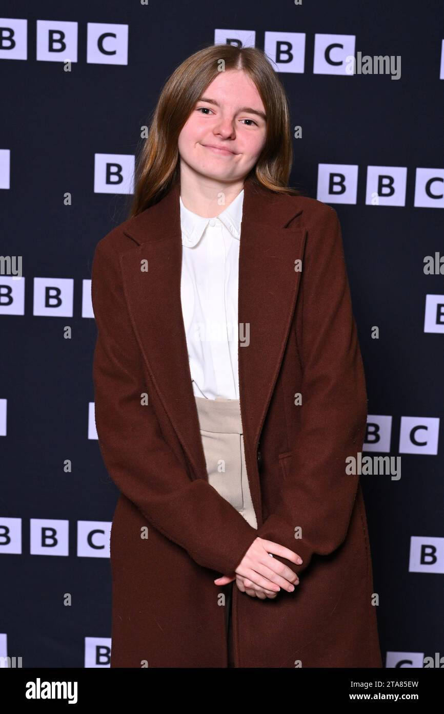 London, UK. 29 November 2023. Dodger cast member Ellie-May Sheridan ...