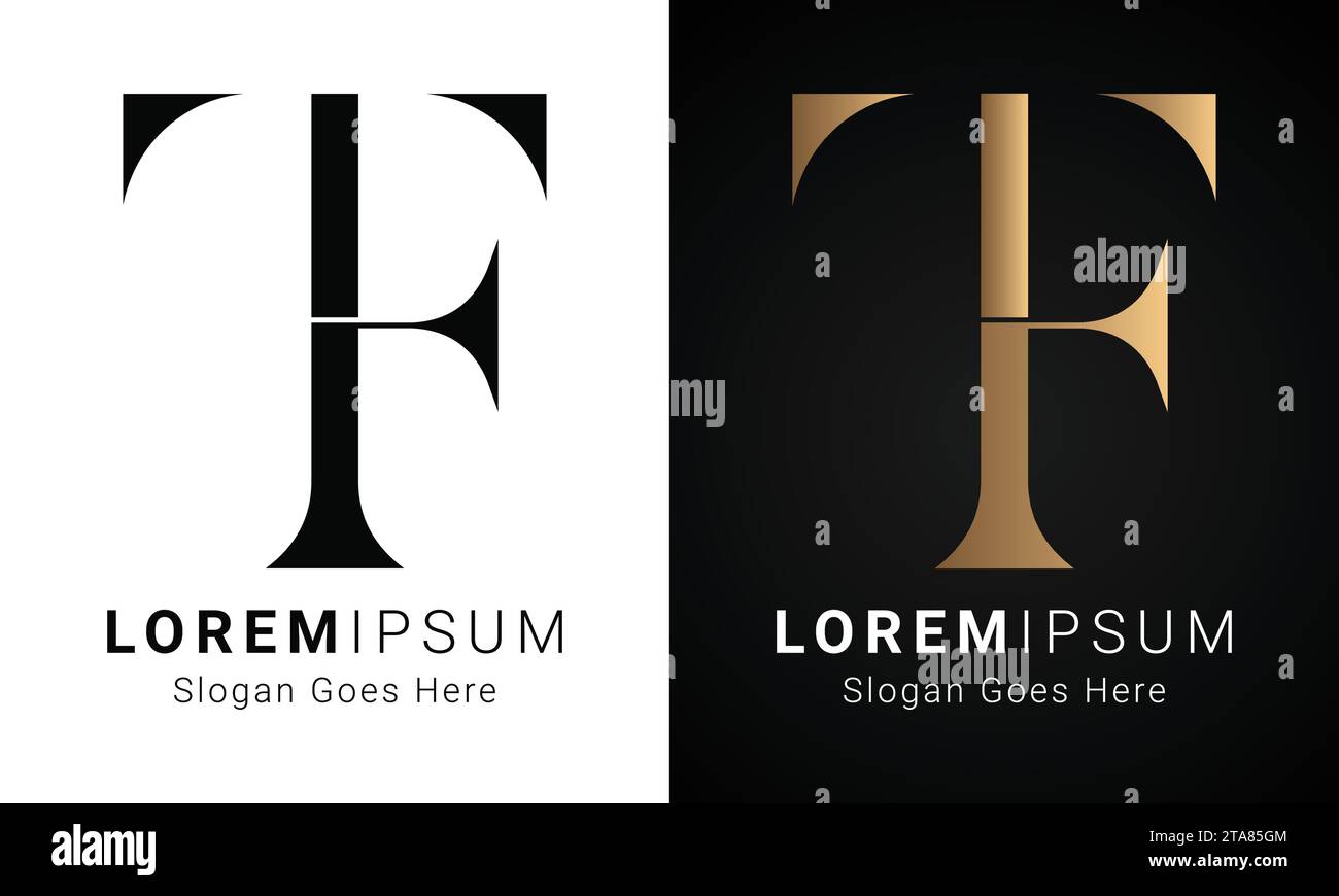 Tf letter logo hi-res stock photography and images - Alamy