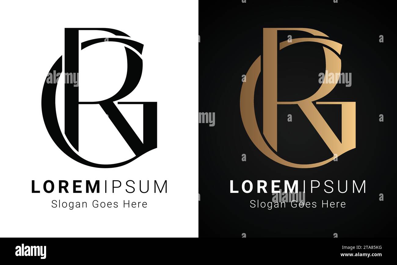 Rg letter logo hi-res stock photography and images - Alamy