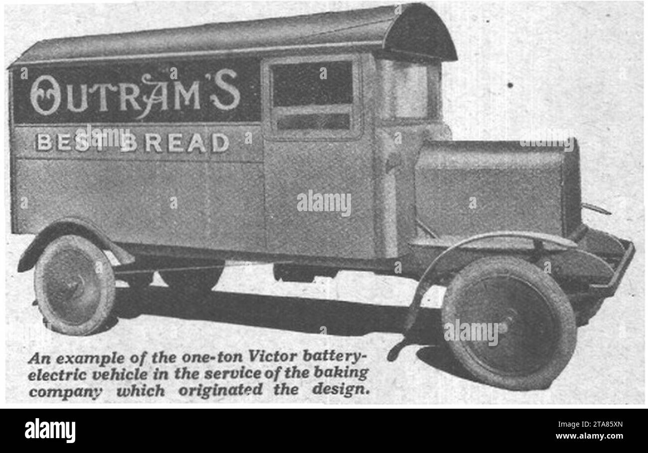 Victor Bread Van Stock Photo - Alamy