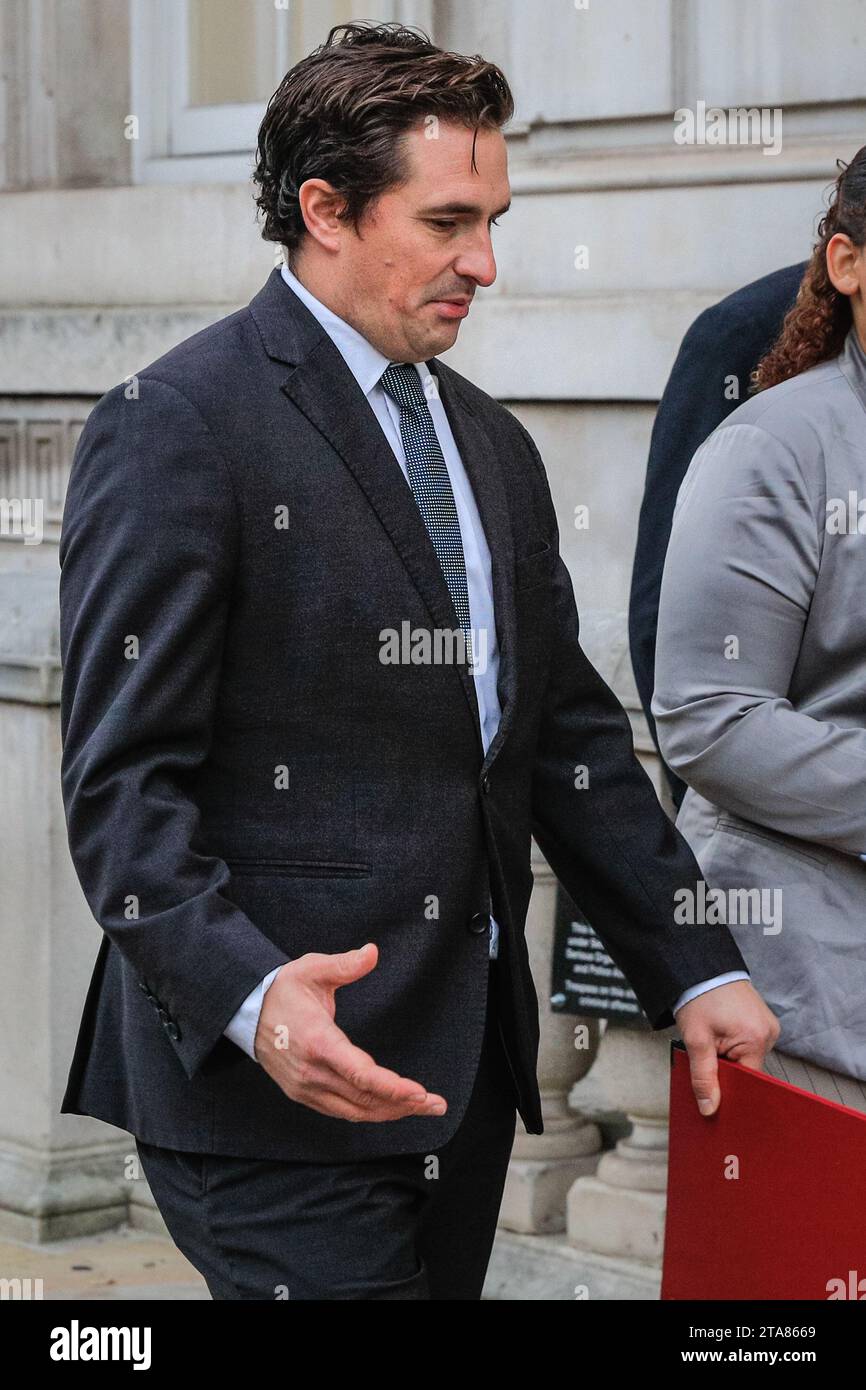 London, UK. 29th Nov, 2023. Johnny Mercer, MP, Minister of State ...