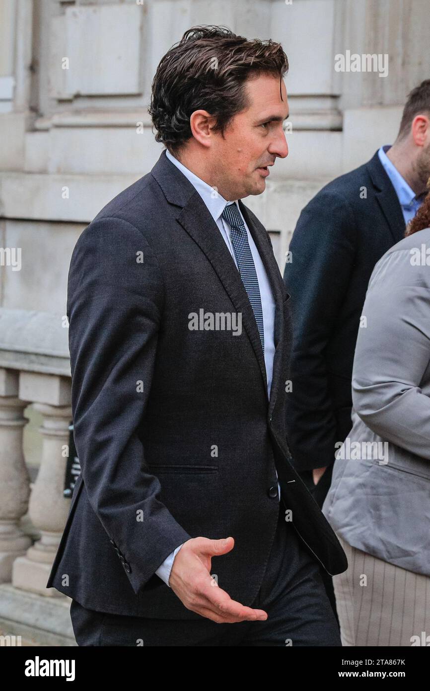 London, UK. 29th Nov, 2023. Johnny Mercer, MP, Minister of State ...