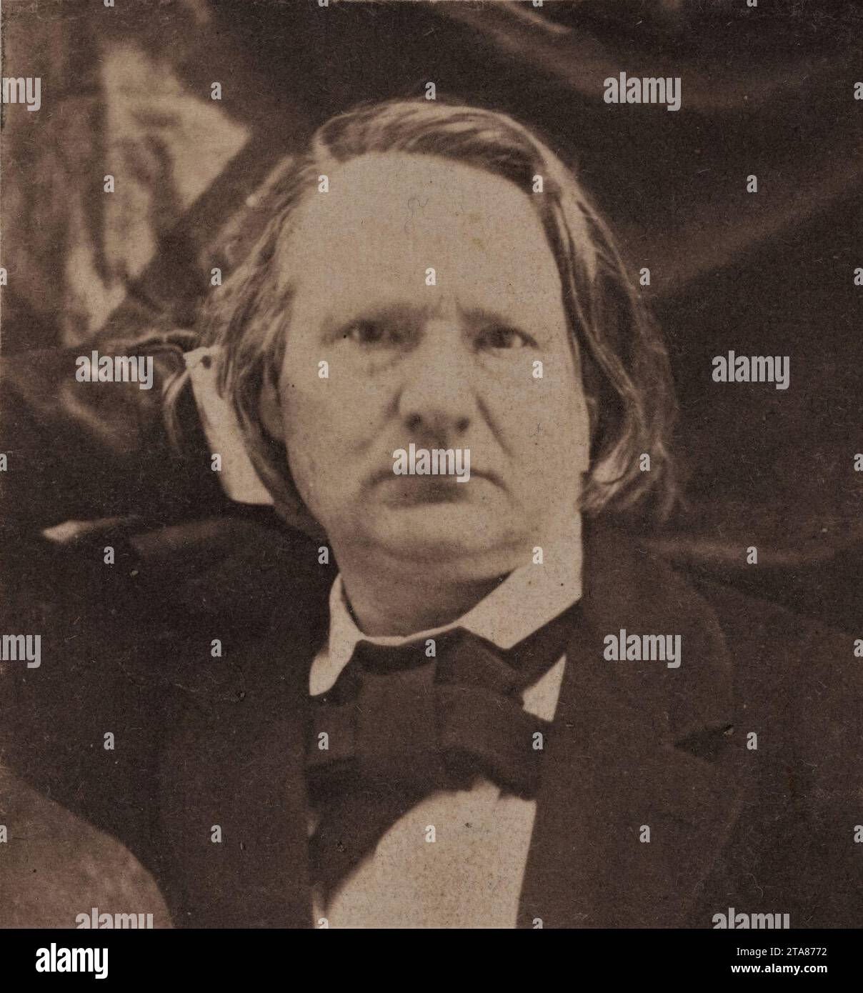 Victor Hugo portrait by Charles Hugo in Jersey Stock Photo - Alamy