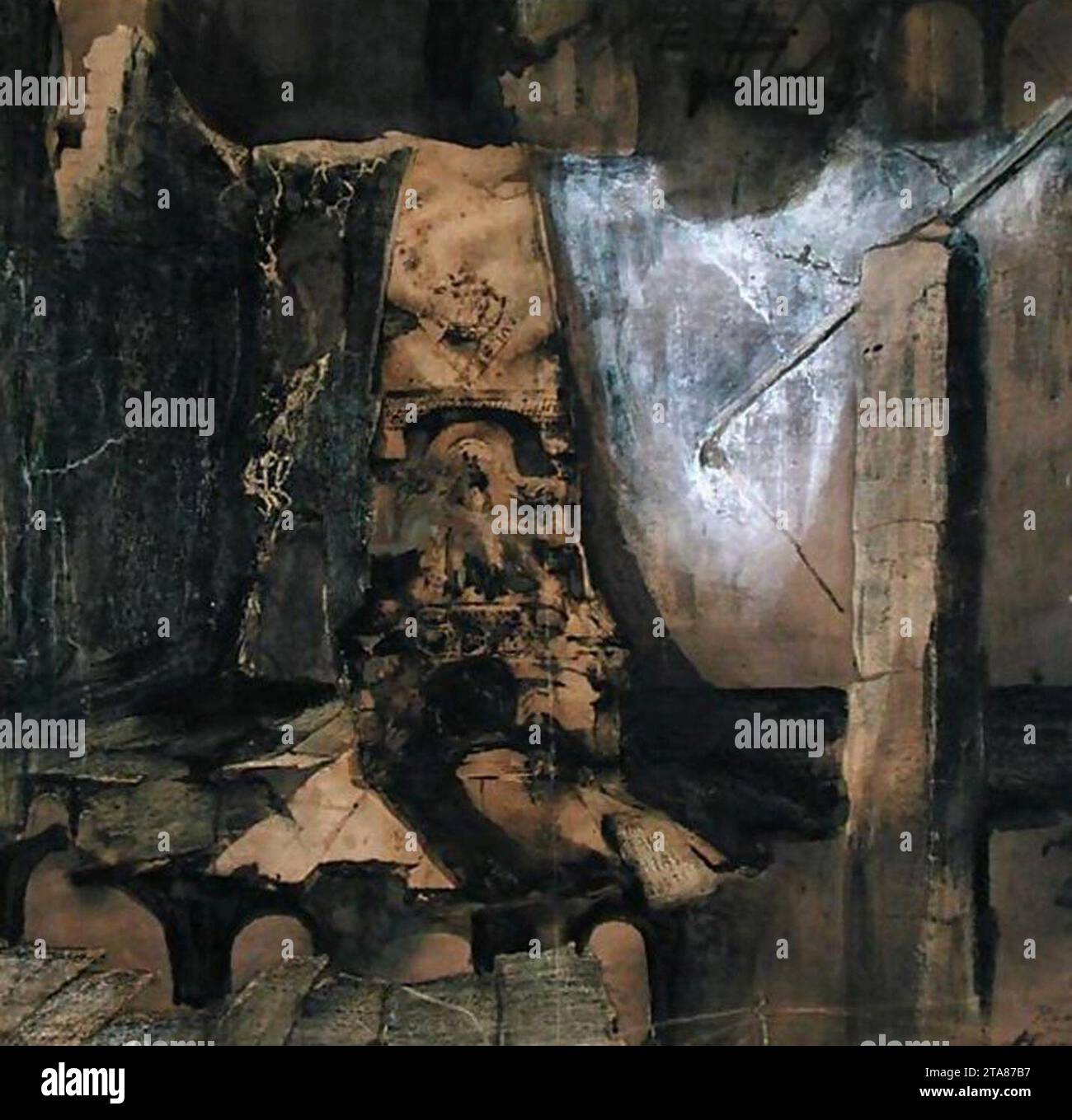 Victor Hugo, The Key is Here, the Gate Elsewhere (1871), ink wash ...