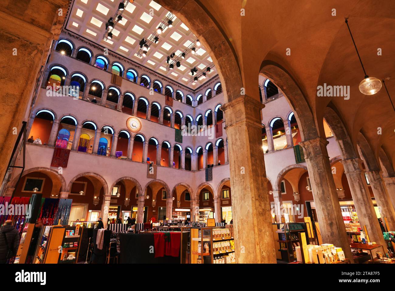 Architektur, Venedig, Italien, Kaufhaus, Shopping Mall, fondaco dei ...