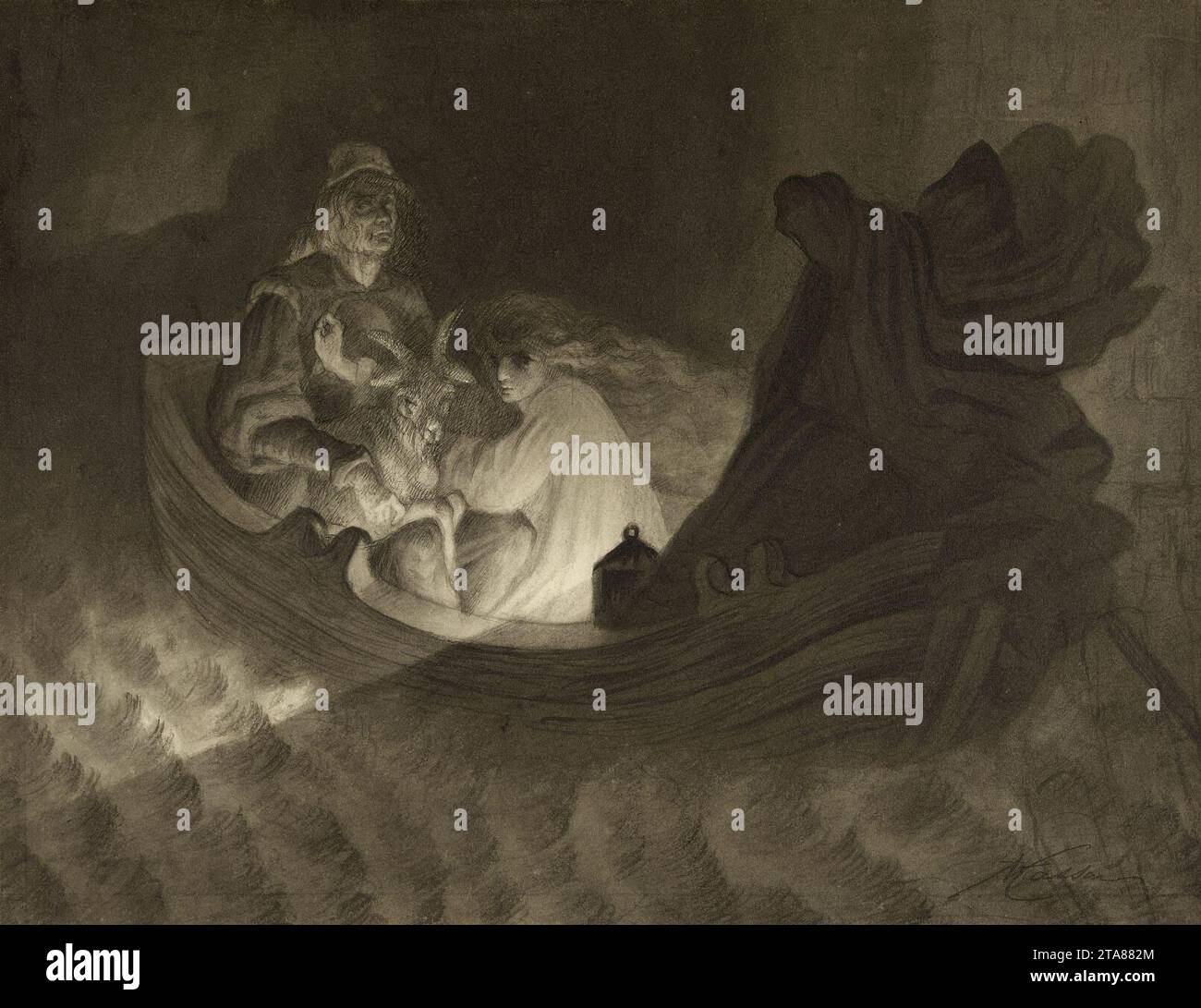 Victor Masson - Gringoire, la Esmeralda et Frollo Stock Photo - Alamy