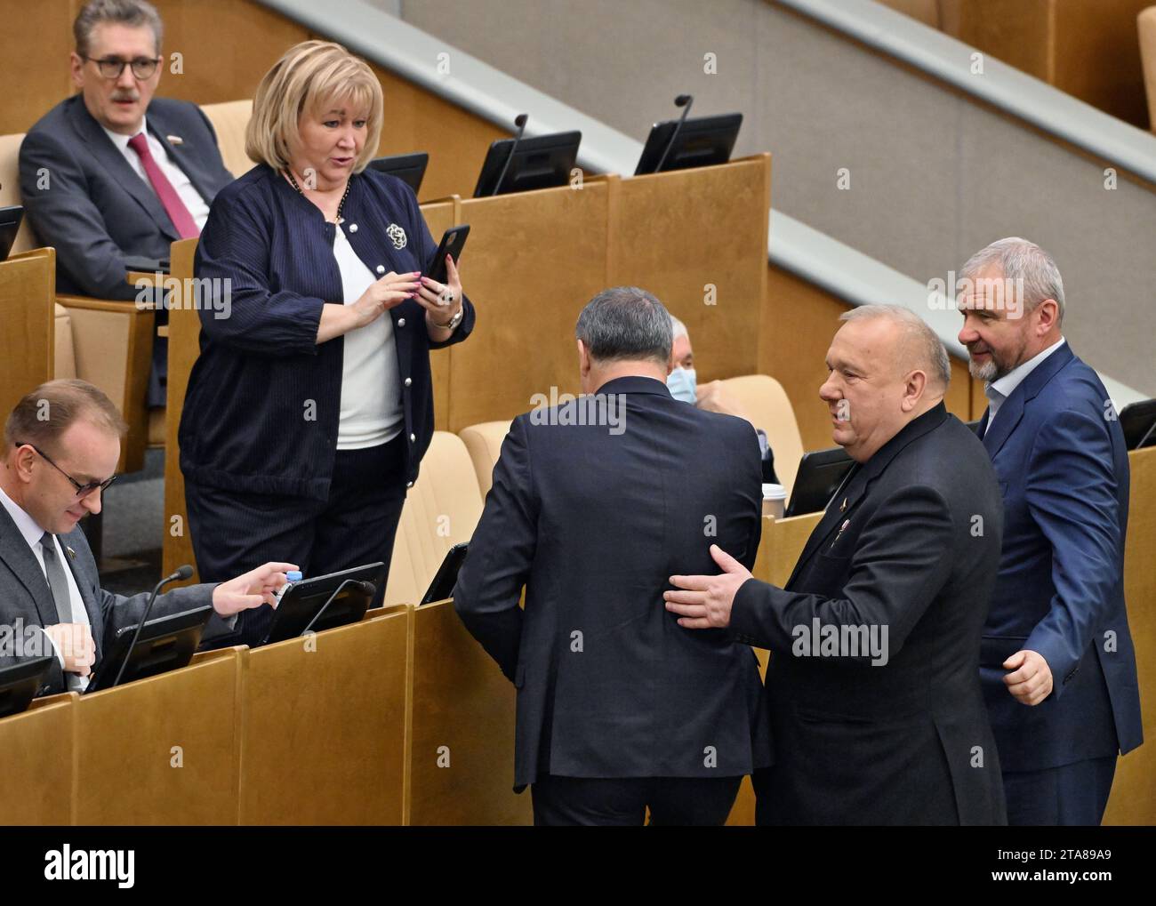 Moscow, Russia. 29th Nov, 2023. Plenary meeting of the State Duma of ...