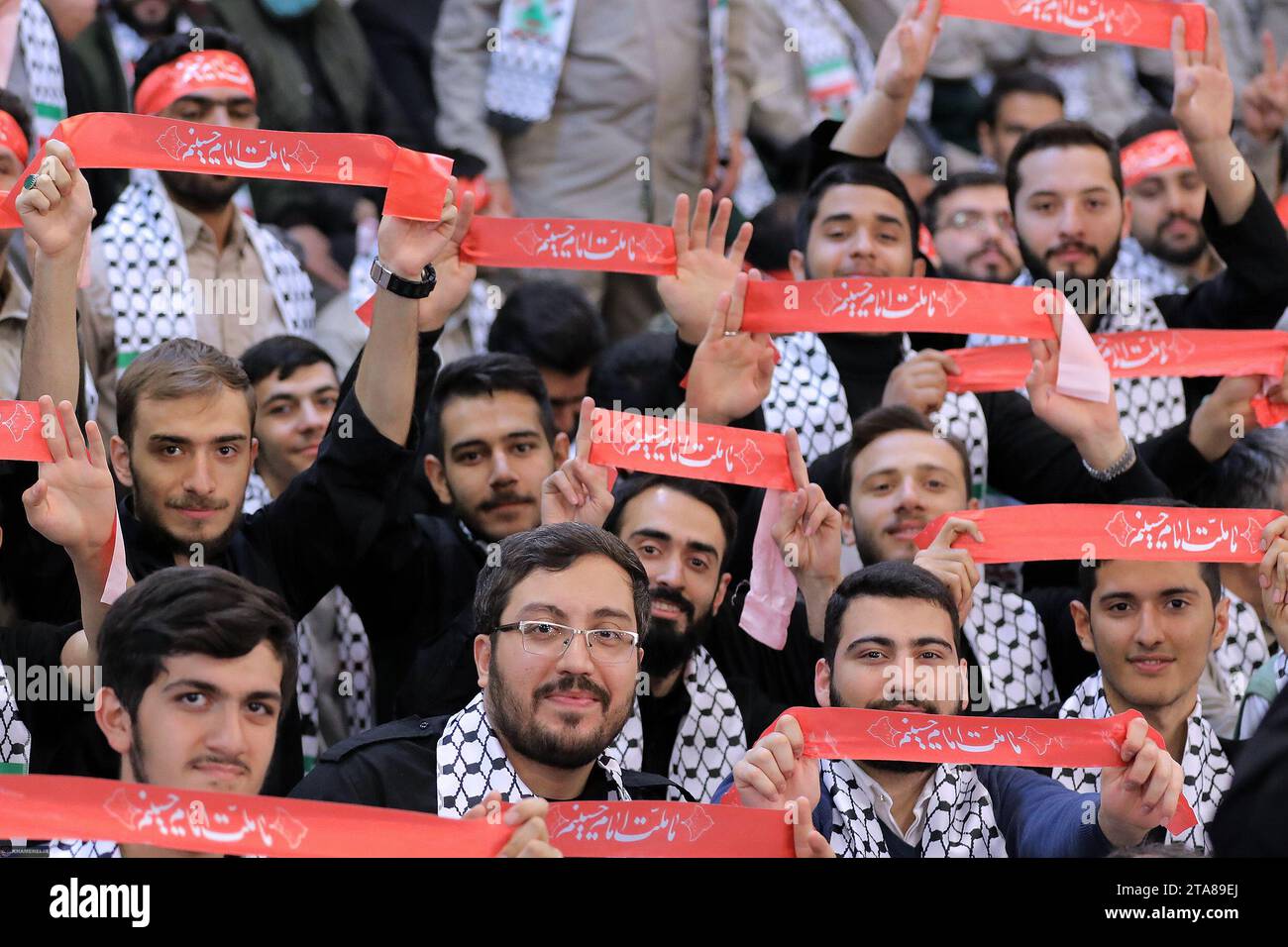 Tehran, Iran. 29th Nov, 2023. Members of the Iranian paramilitary ...