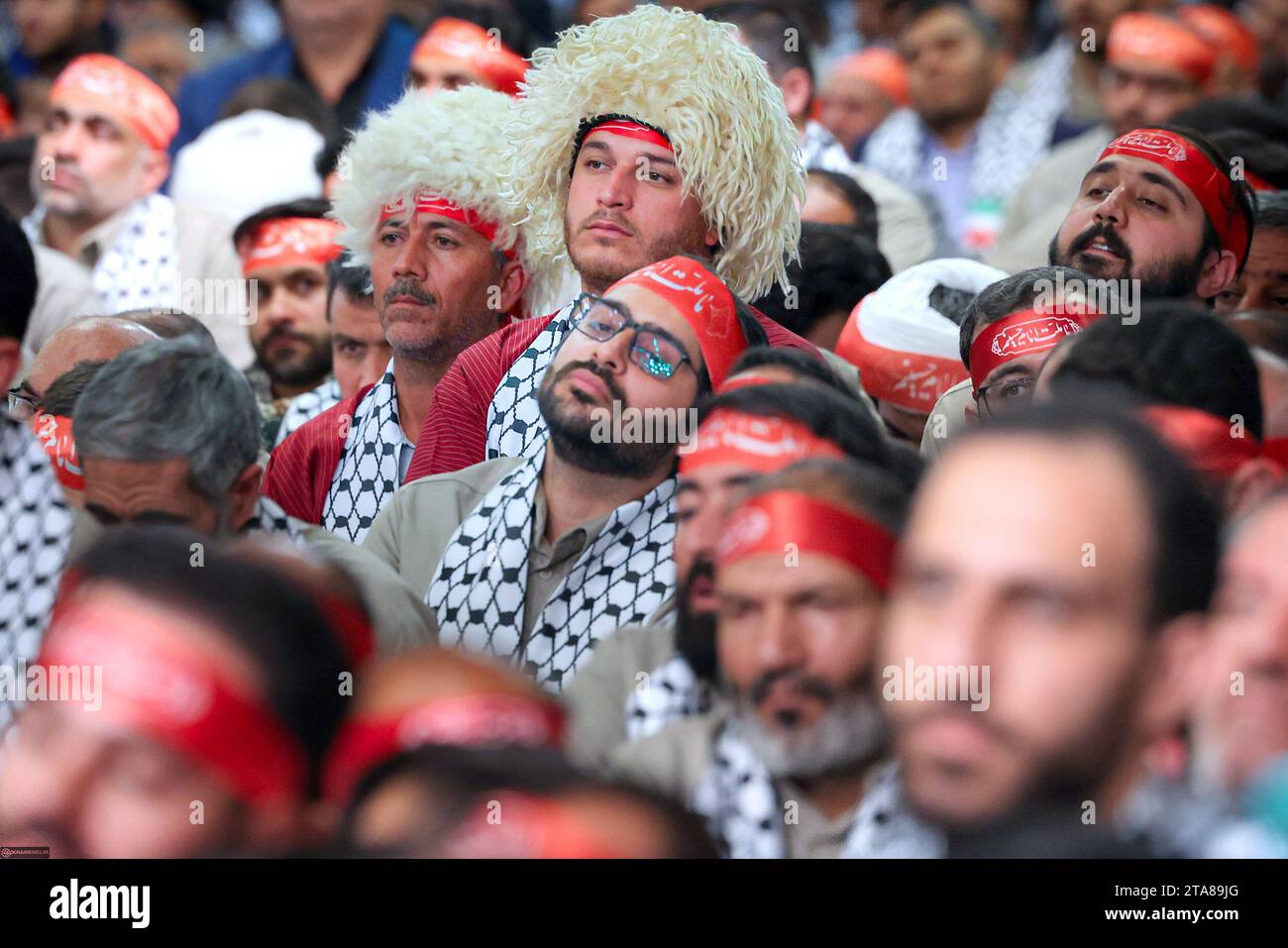 Tehran, Iran. 29th Nov, 2023. Members of the Iranian paramilitary ...