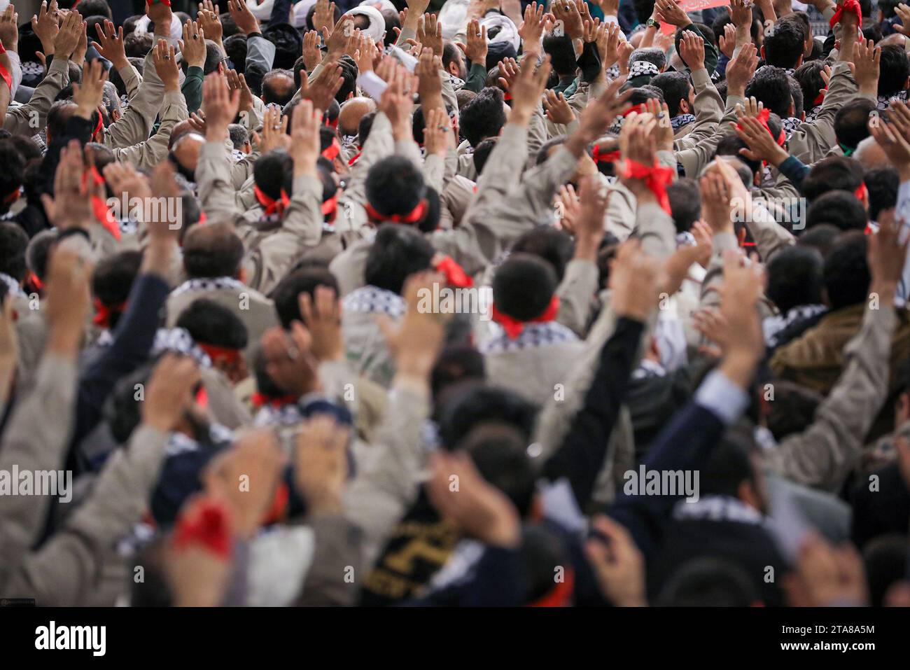 Tehran, Iran. 29th Nov, 2023. Members of the Iranian paramilitary ...