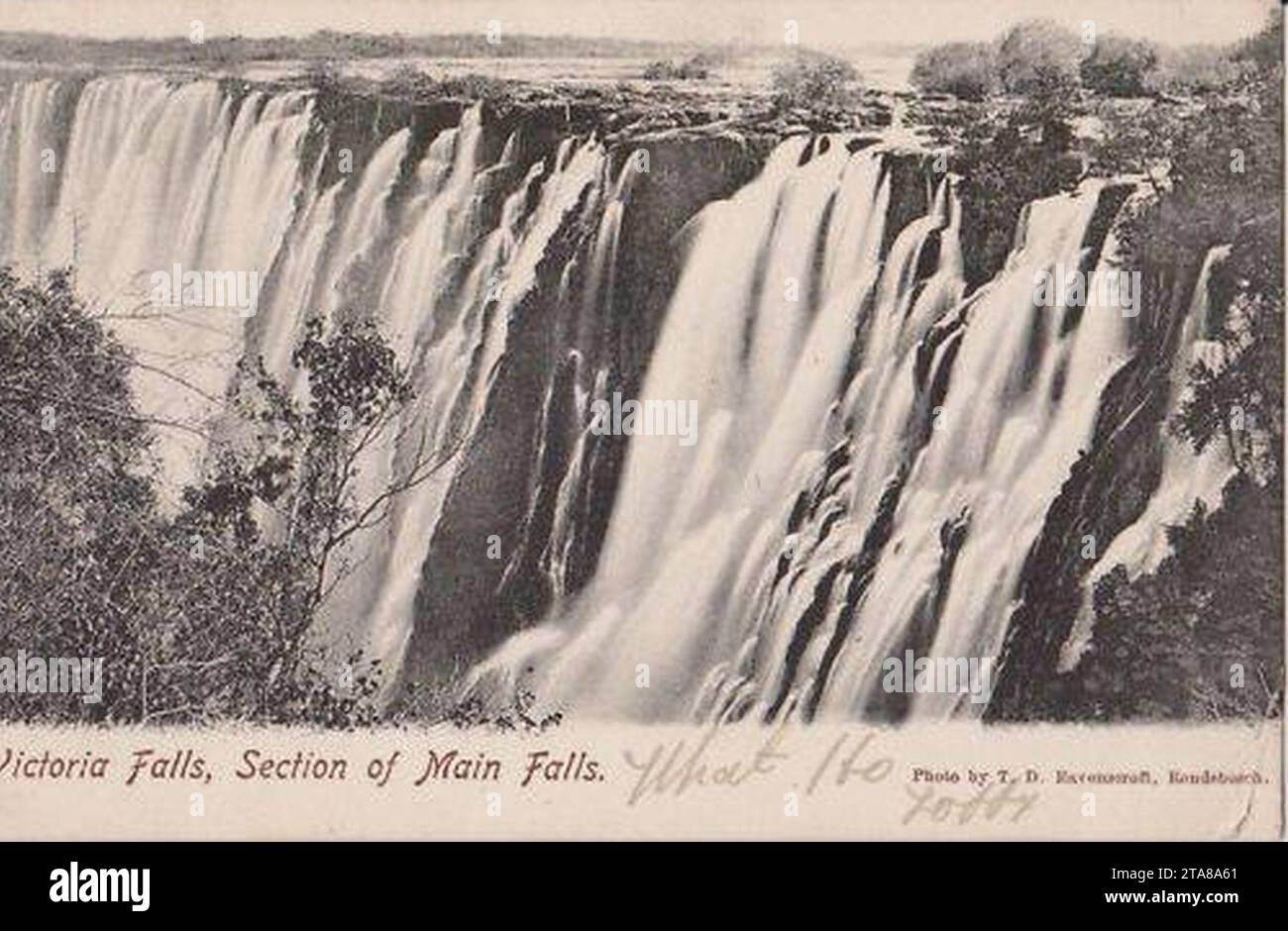 Victoria Falls, Section of Main Falls 2 Stock Photo - Alamy